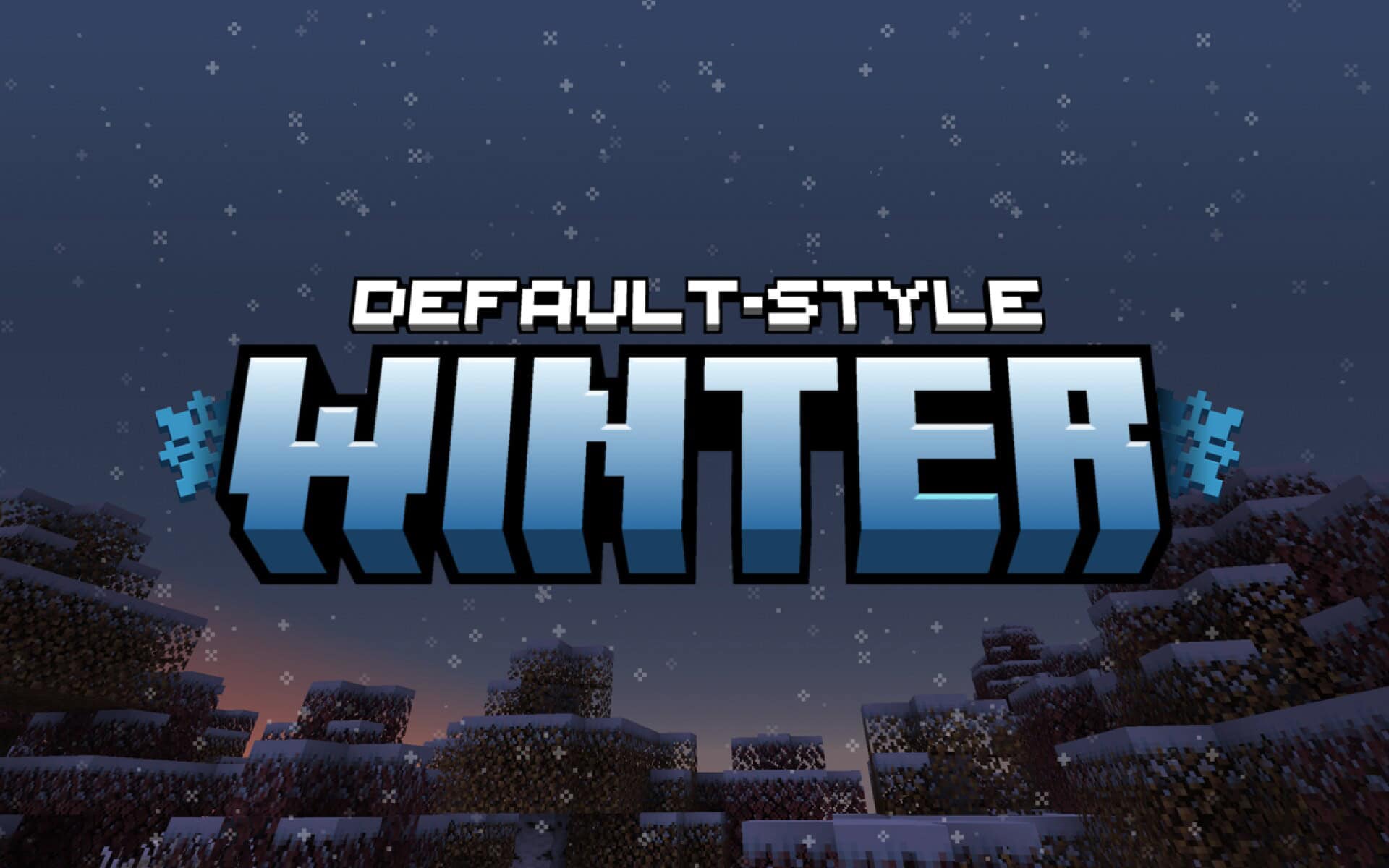 Default Style Winter Resource Pack 1.21 / 1.20 | Texture Packs