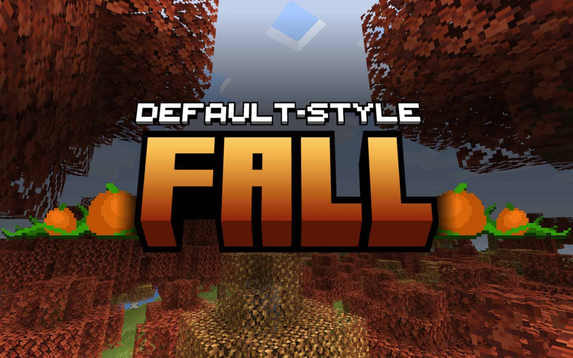 Default Style Fall Resource Pack 1.21 / 1.20 | Texture Packs